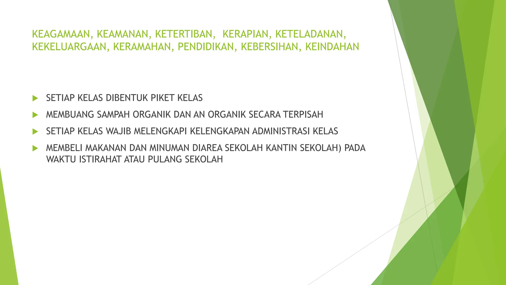CONTOH TATA TERTIB SEKOLAH PKO yang bisa dijadikan reverensi | PPT