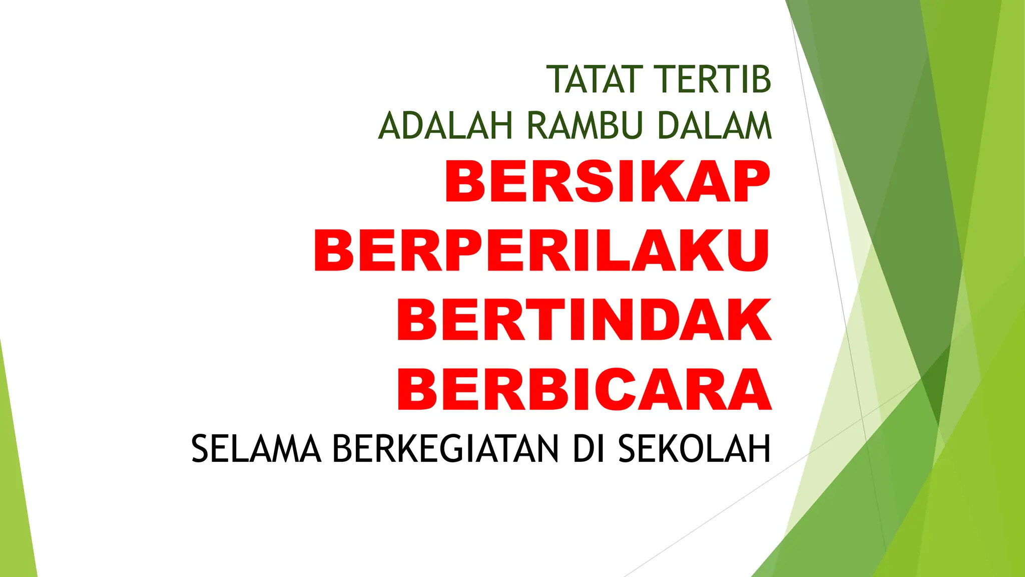 CONTOH TATA TERTIB SEKOLAH PKO yang bisa dijadikan reverensi | PPT