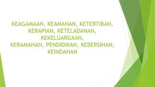 CONTOH TATA TERTIB SEKOLAH PKO yang bisa dijadikan reverensi | PPTX