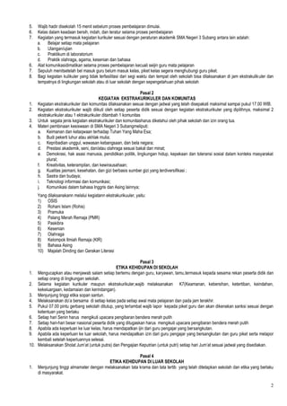 Tata tertib siswa sman 3 subang | PDF