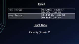 Tata Tiago Features and Specifications | PPTX