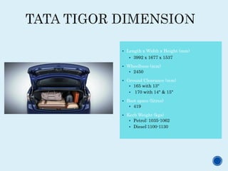 Tata Tigor Specification | PPTX