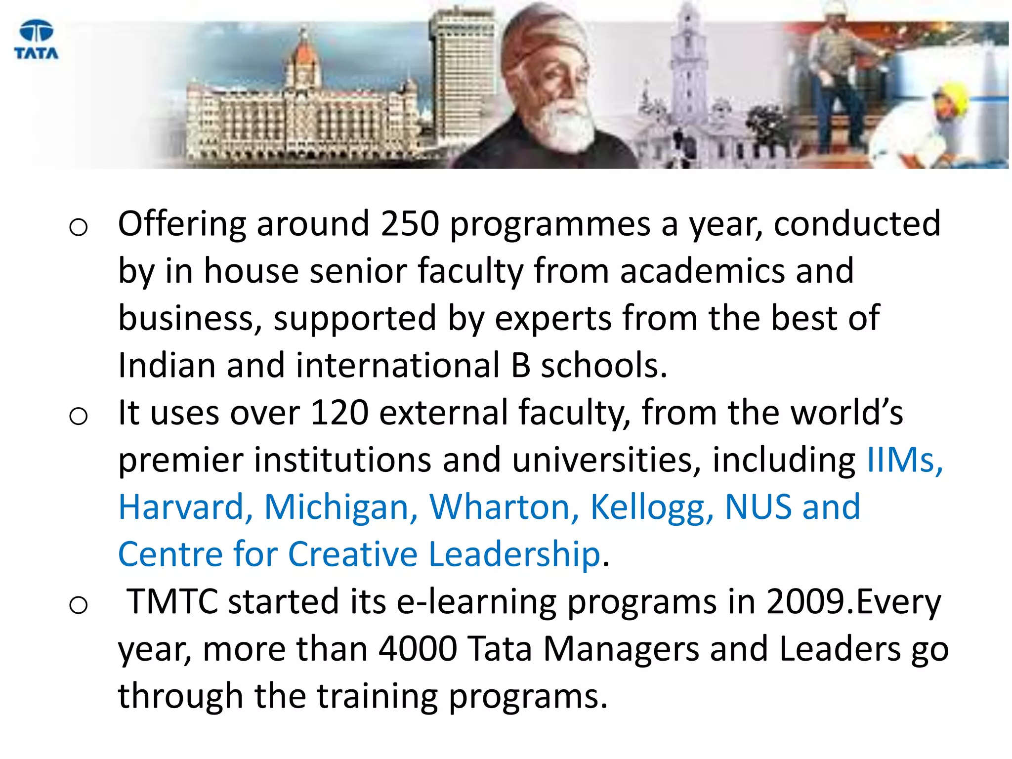 Training and development programme by TATA Group | PPTX