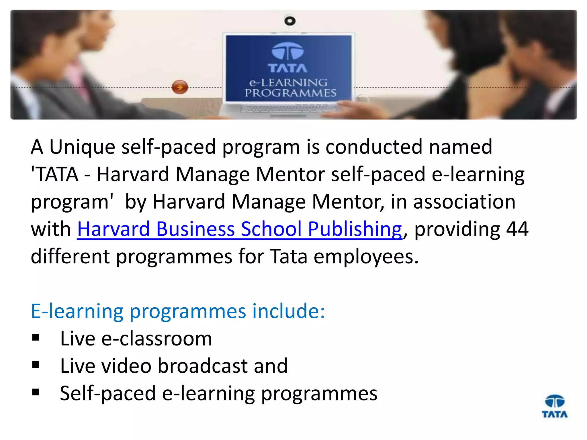 Training and development programme by TATA Group | PPTX
