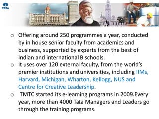 Training and development programme by TATA Group | PPTX