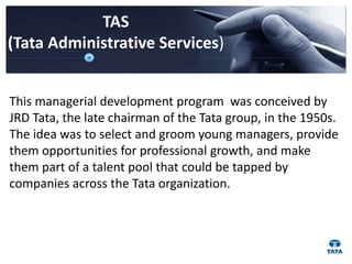 Training and development programme by TATA Group | PPTX