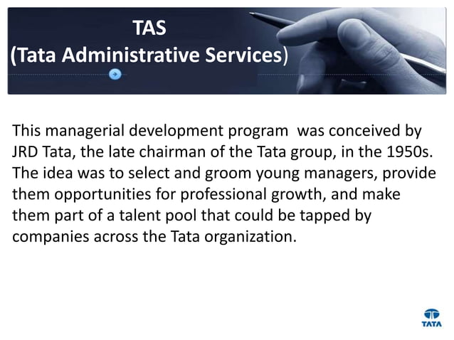 Training and development programme by TATA Group | PPTX