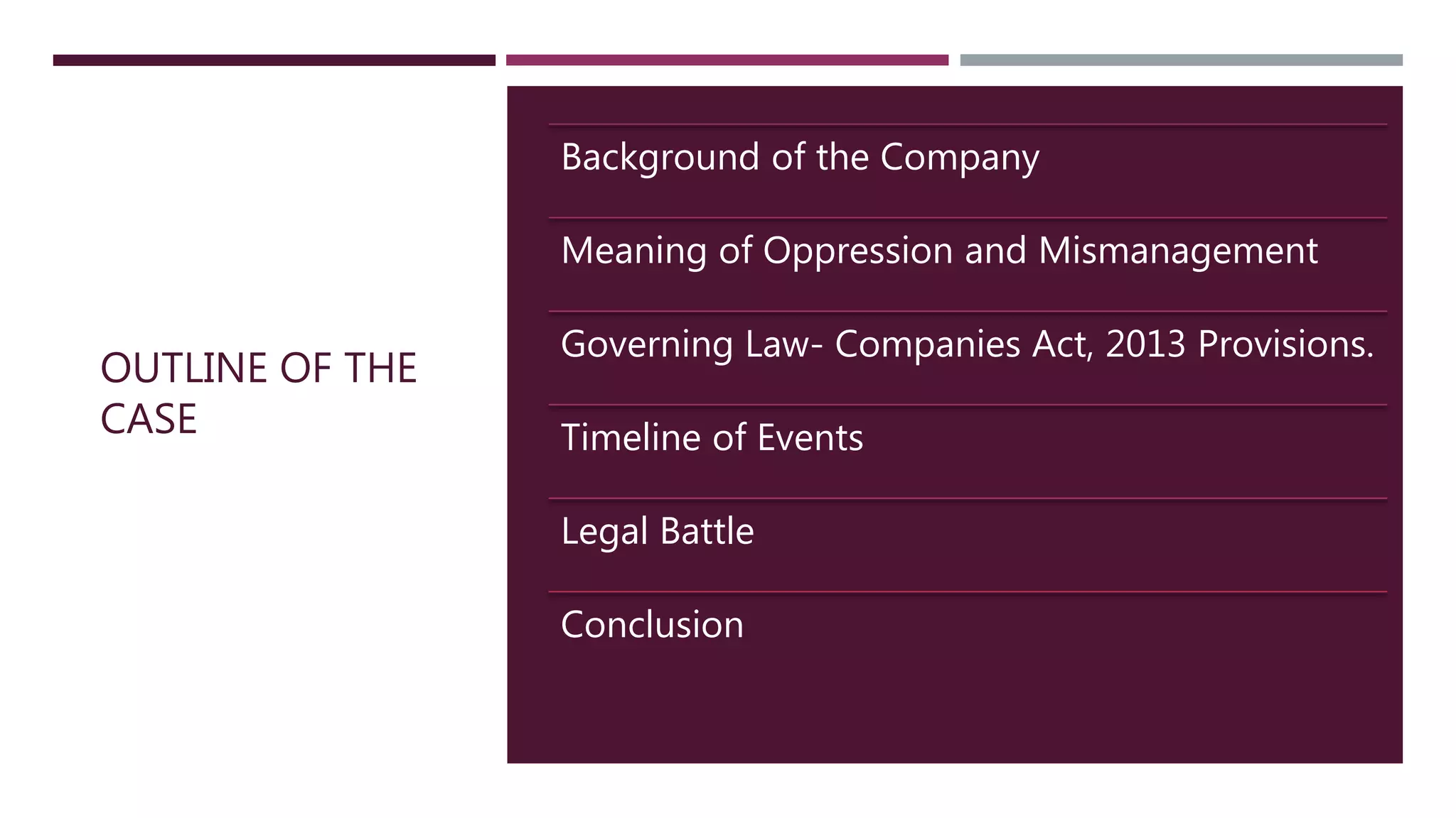 Presentation on Tata vs Cyrus Mistry Case by Khyati Savla | PPTX