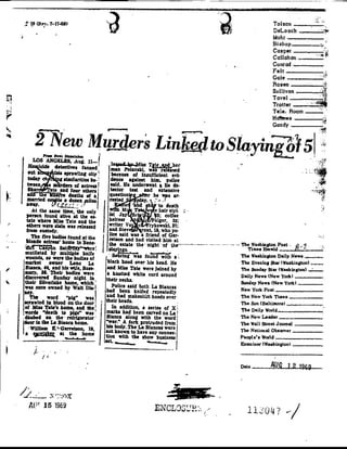 Manson Family Murders FBI Files Part 1 | PDF