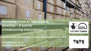 Tate anno tate_cilip_presentation | PPT