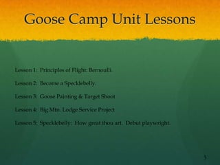 Tate final goose camp | PPT