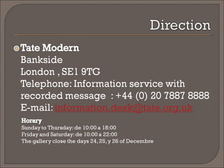 Tate Modern! | PPT