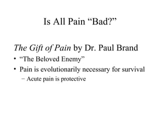 Current Concepts and Strategies in Pain Management | PPT