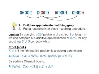 Ultra-efficient algorithms for testing well-parenthesised expressions ...