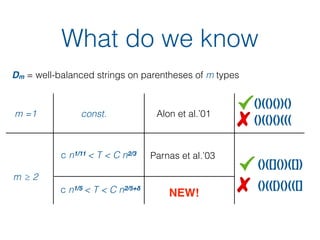 Ultra-efficient algorithms for testing well-parenthesised expressions ...