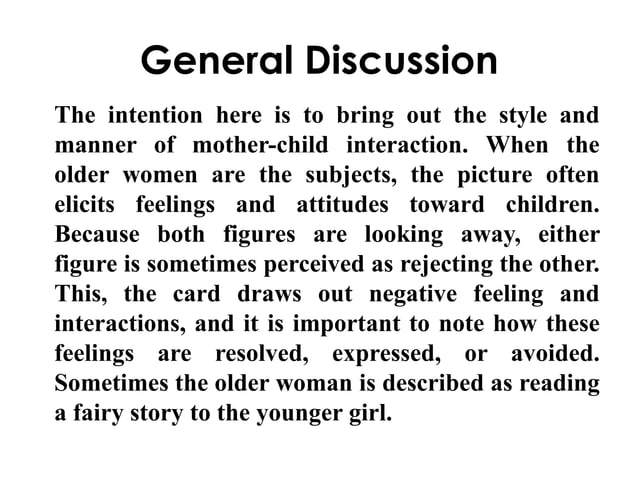 TAT Interpretation | PPT