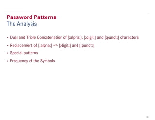 Password Patterns- An Analysis | PDF