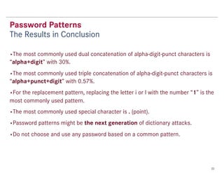 Password Patterns- An Analysis | PDF