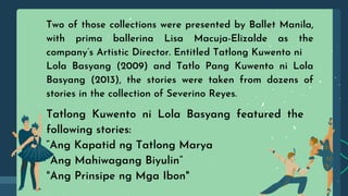 Tatlong Kwento ni Lola basyang-1.pdf arts | PDF | Musicals | Genres