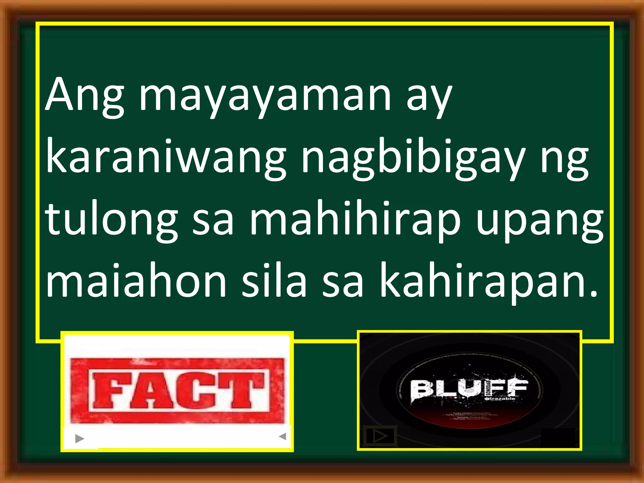 Tatlong mukha ng kasamaan | PPT