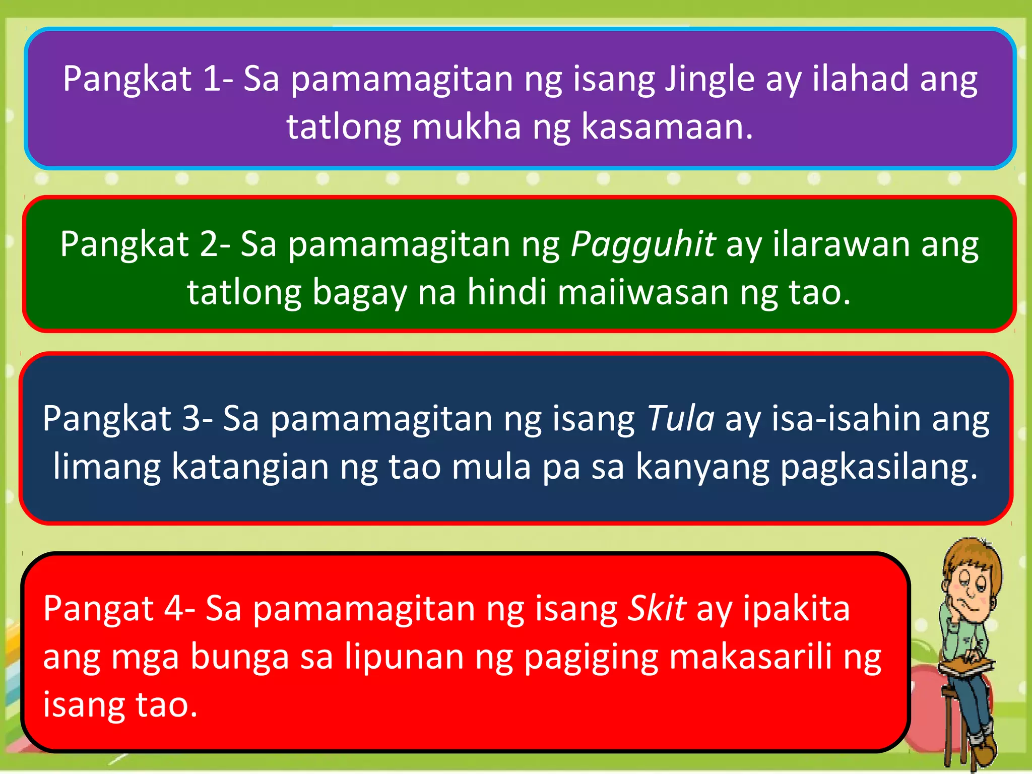 Tatlong mukha ng kasamaan | PPT