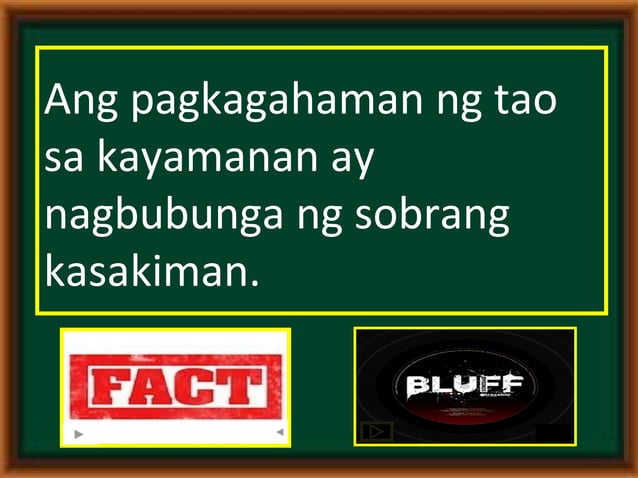 Tatlong mukha ng kasamaan | PPT