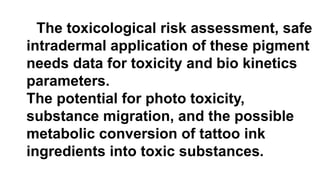 tatoo case skin toxicity | PPTX | Skin and Dermatology | Diseases and ...