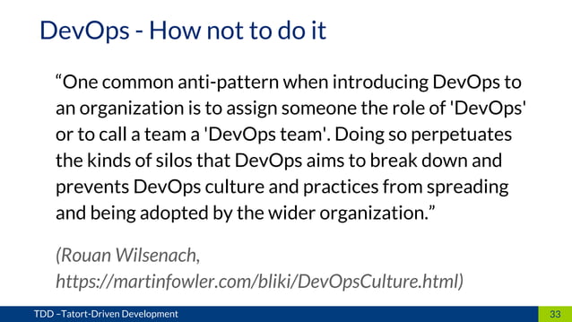 TTD Tatort-driven Development | PPT