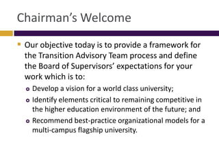 Transistion Advisory Team Meeting presentation 01 08-2013 | PPT