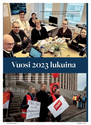Tatsi-lehti 2024. Tatsi on työttömän puolella. | PDF