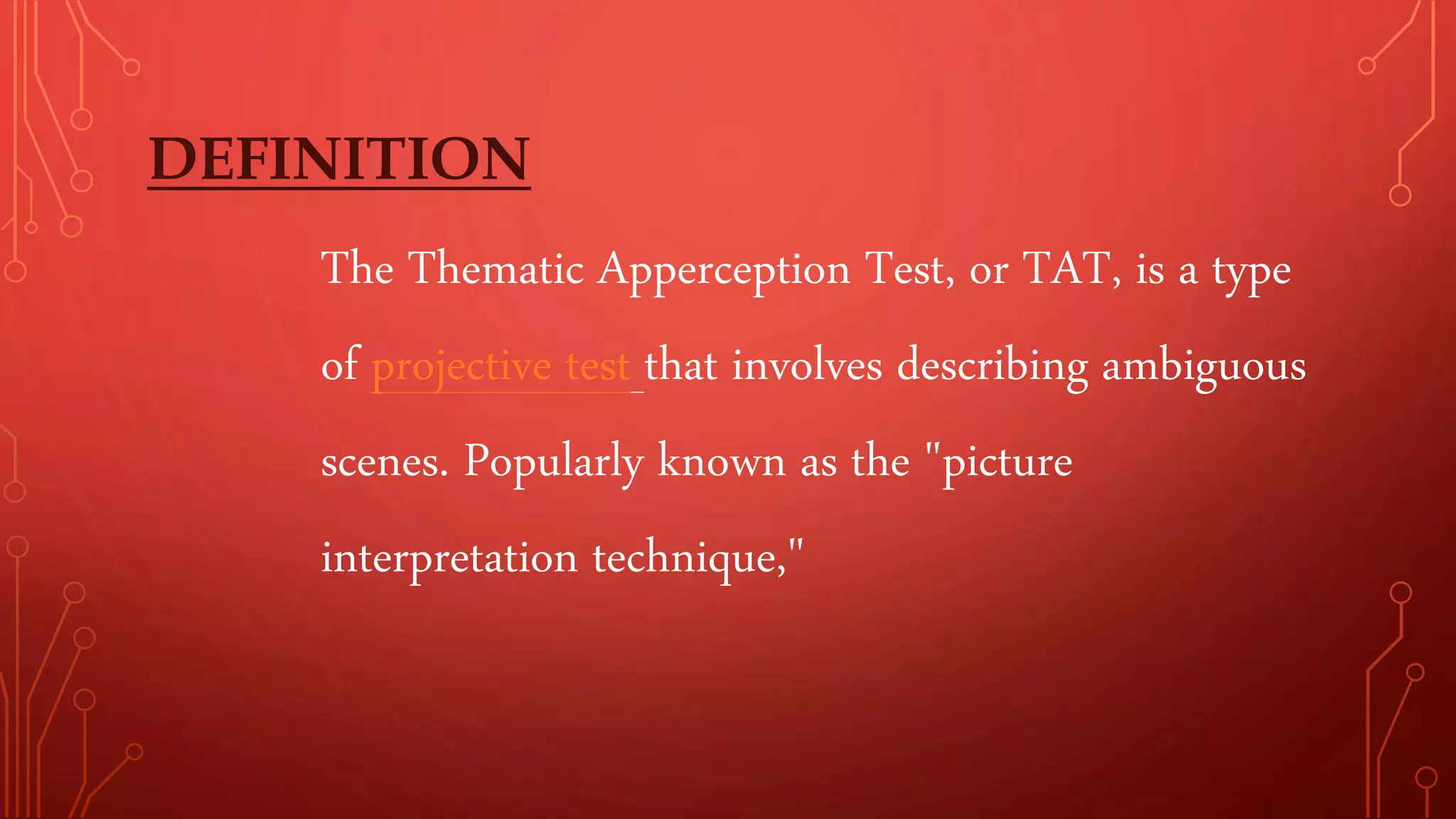 Thematic Apperception Test | PPTX
