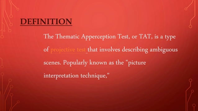 Thematic Apperception Test | PPTX