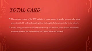 Thematic Apperception Test | PPTX