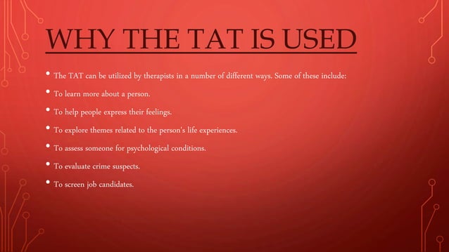 Thematic Apperception Test | PPTX