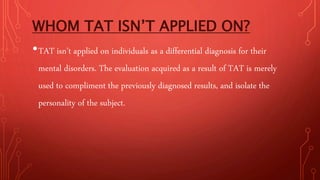 Thematic Apperception Test | PPTX