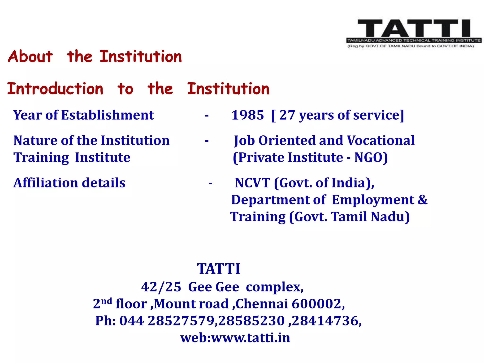 Tatti presentation | PPTX