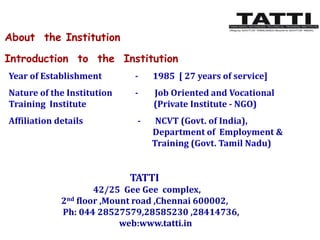 Tatti presentation | PPTX