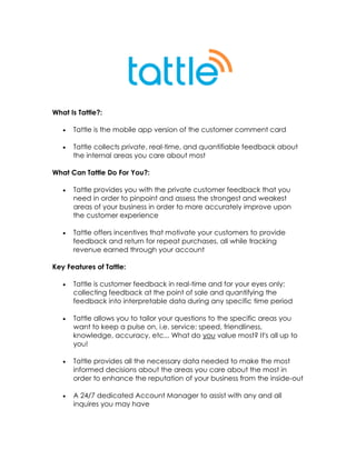 Tattle Overview | PDF