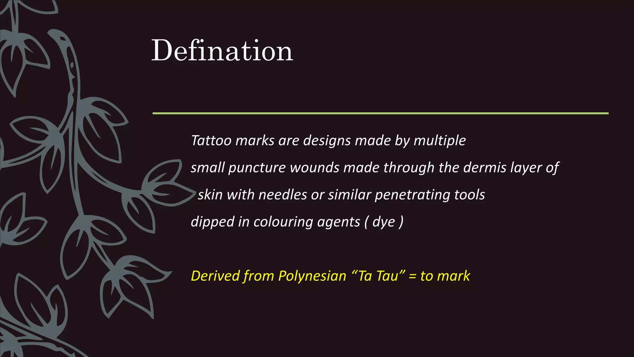 Medico-legal Importance of Tattoo Marks in Forensic victim ...