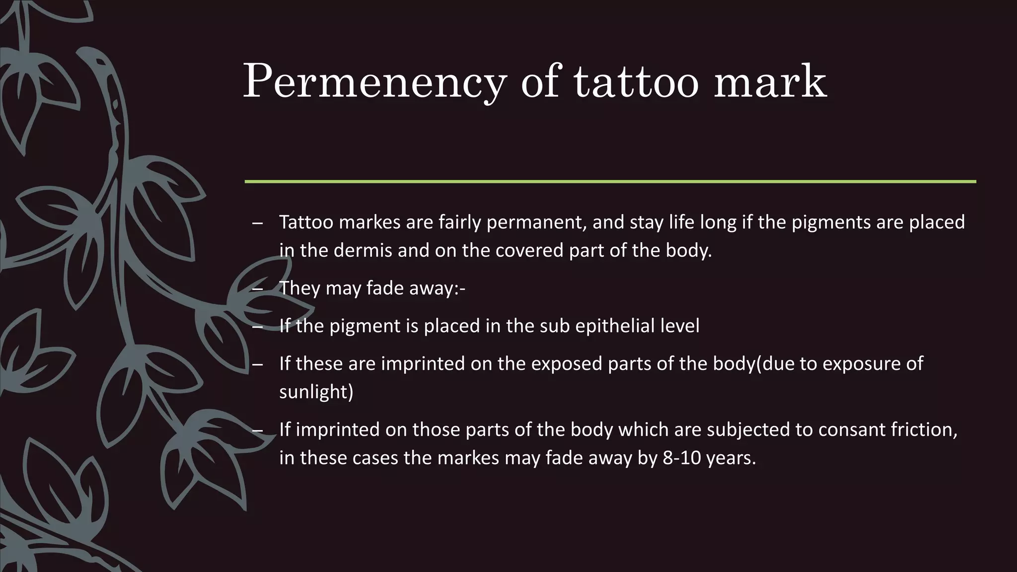 Medico-legal Importance of Tattoo Marks in Forensic victim ...