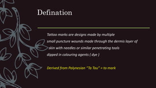 Medico-legal Importance of Tattoo Marks in Forensic victim ...