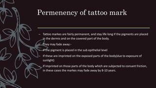 Medico-legal Importance of Tattoo Marks in Forensic victim ...