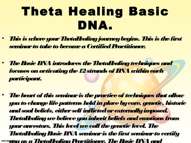 Theta healing manifestation | PPT