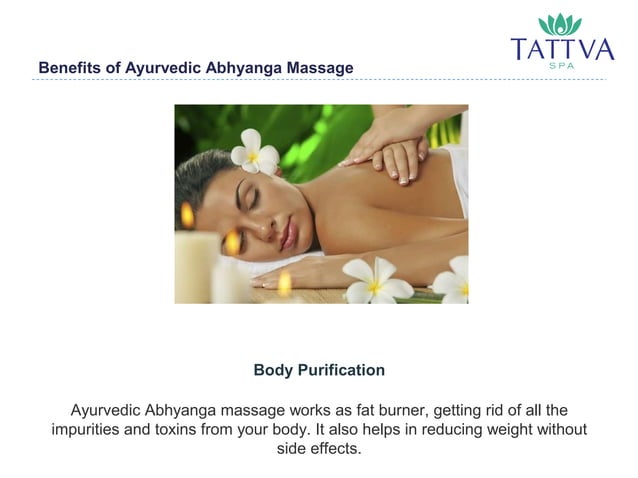 Ayurvedic Abhyanga Massage Tattva Spa Ppt