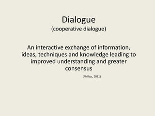 Talking About Collaboration: Cogenerative Dialoguing and the Teacher ...