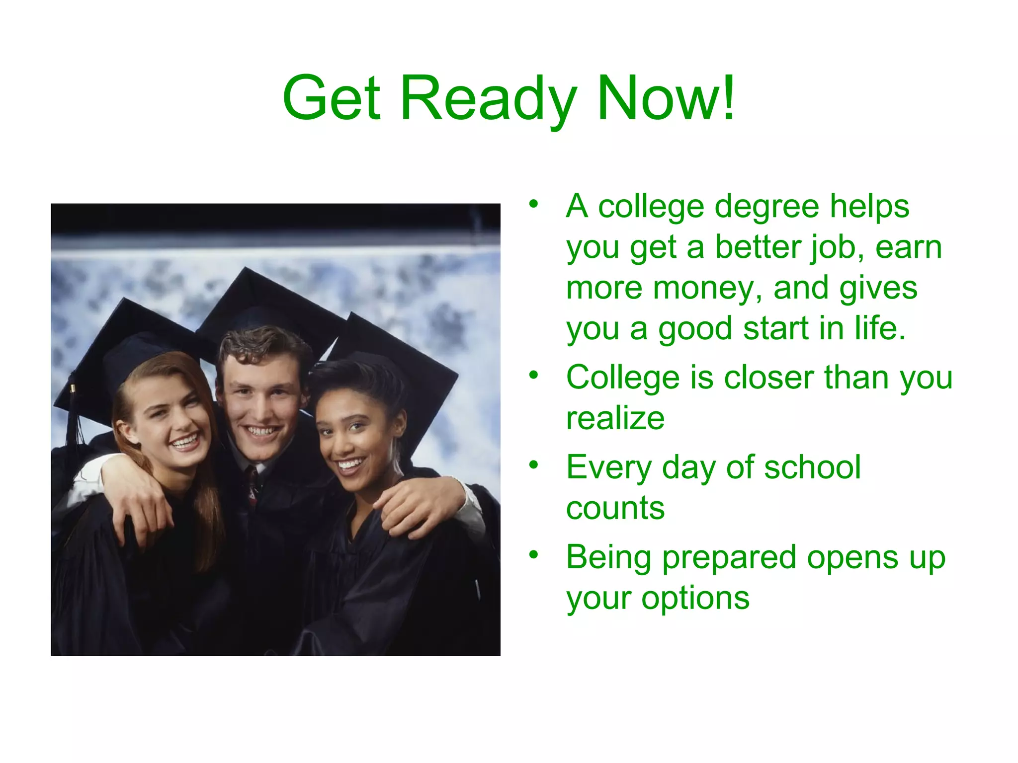Tatum Middle School College Readiness | PPT | College Planning ...