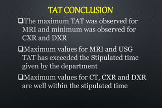 Evaluation of Turnaround Time and Waiting Time for General Radiological ...