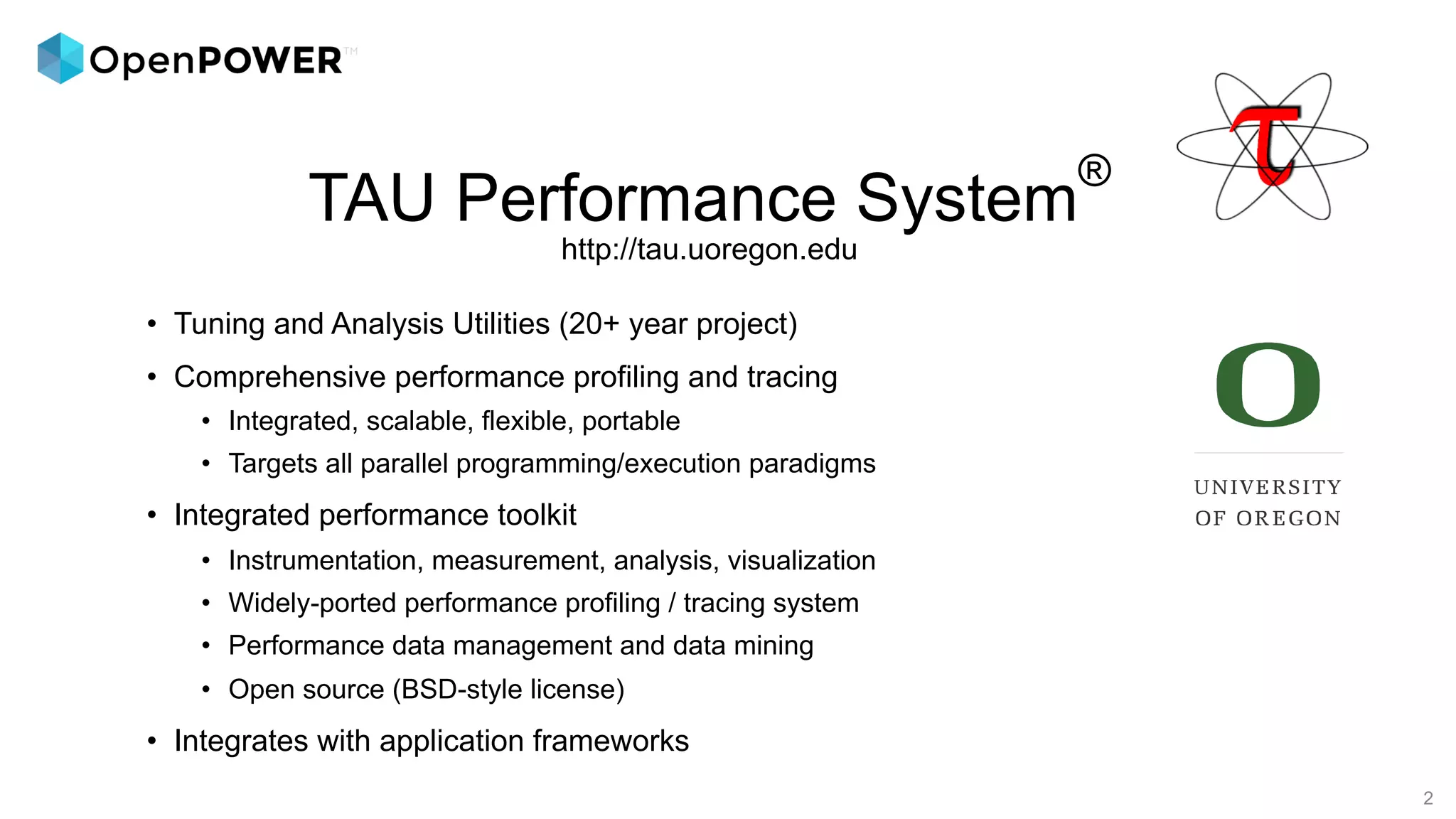 TAU Performance tool using OpenPOWER | PDF