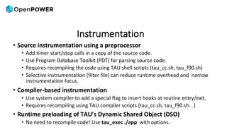 TAU Performance tool using OpenPOWER | PDF