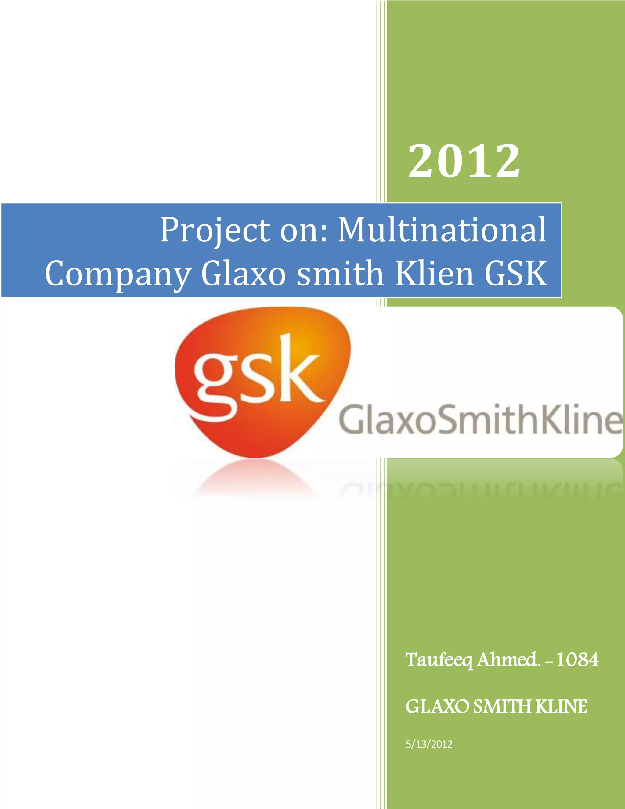 GSK by Taufeeq ahmed | PDF